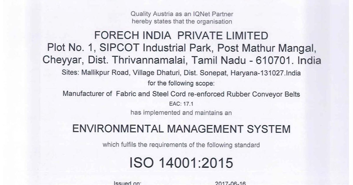 Certifications - Forech